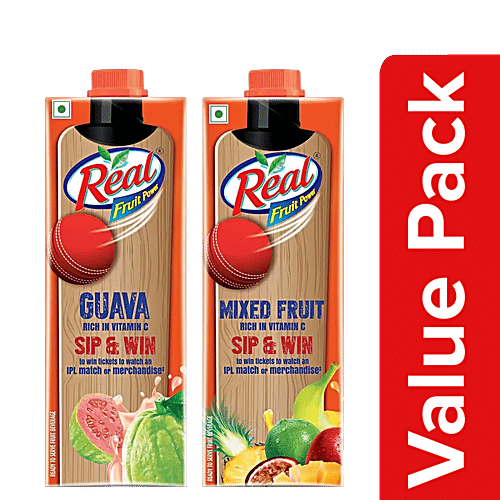 Buy Real Fruit Power Guava Juice + Fruit Power Mixed Fruit Juice, Each ...