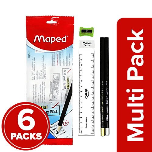 Buy Maped Essentials Writing Kit - Pencils, Eraser, Sharpener & Ruler ...