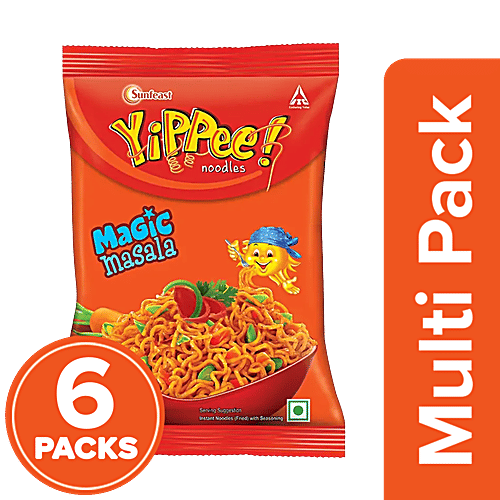 Buy Sunfeast YiPPee! Magic Masala Long Slurpy Noodles - With Real ...