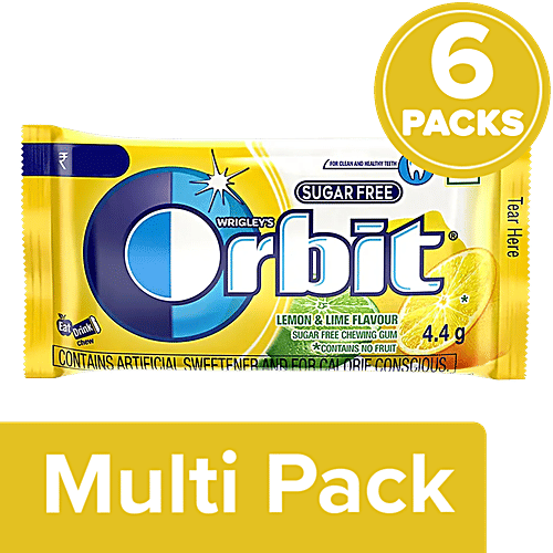 Buy Orbit Sugar Free Chewing Gum - Lemon & Lime Flavour Online at Best ...