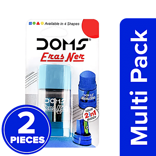 Buy Doms Eras Ner Eraser & Sharpener - With Anti-Rust Coating, Long ...
