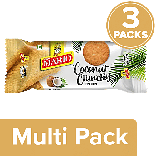 Buy MARIO Coconut Crunchy Biscuits - Bite Sized, Flavourful, Teatime ...