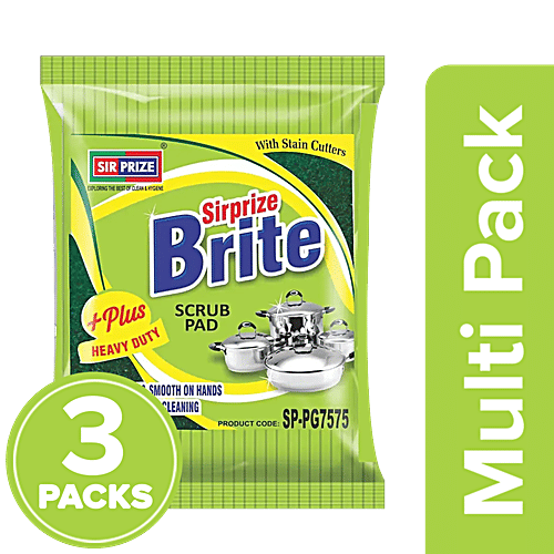 Buy Sirprize Brite Plus Multi-Purpose Kitchen Scrub Pad - Heavy Duty ...
