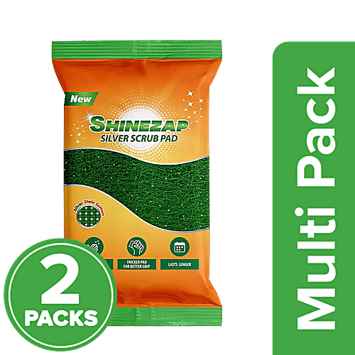 Buy Shinezap Sparkling Silver Scrub Pad Online at Best Price of Rs 18 ...