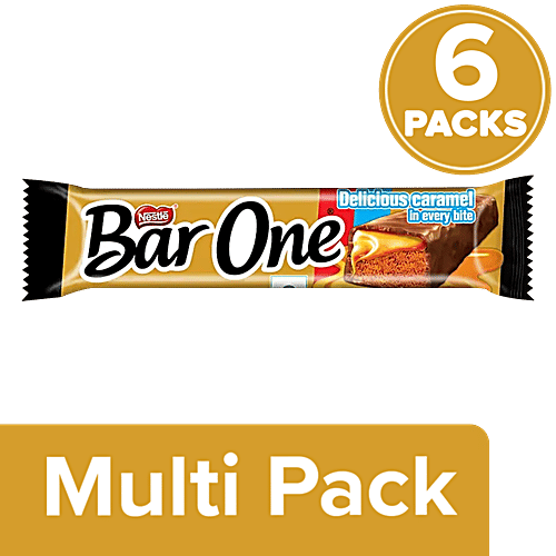 Buy Nestle Bar One Nougat & Caramel Filled Chocolate Bar Online at Best ...