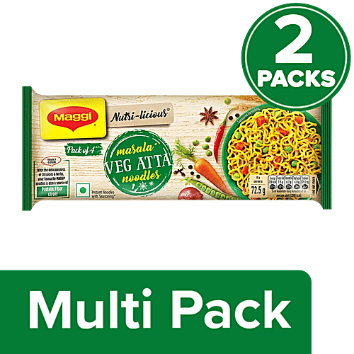 Buy MAGGI Nutri-Licious Masala Veg Atta Noodles Online at Best Price of ...