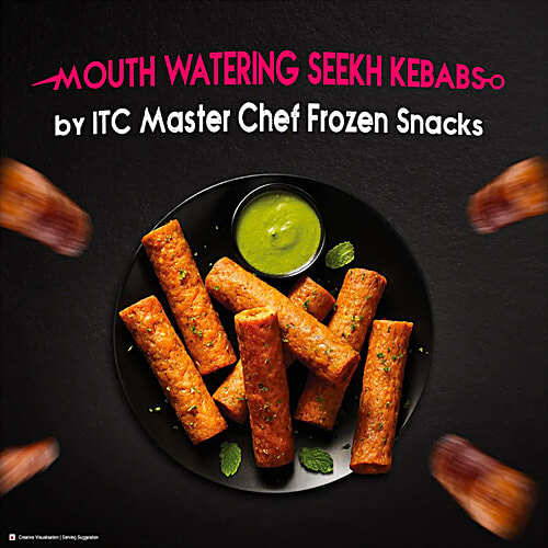Buy ITC Master Chef Chicken Seekh Kebab - Non-Veg Frozen Snack, Ready ...