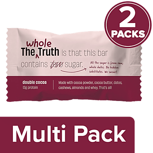 Buy The Whole Truth Double Cocoa 13 g Protein Bar Online at Best Price ...