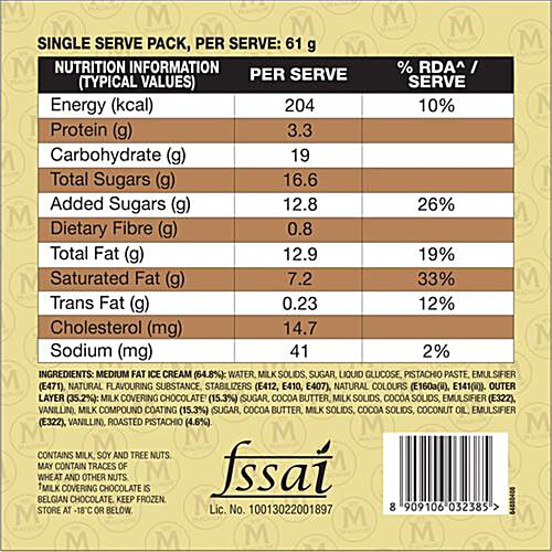 Buy Kwality Wall's Magnum Pistachio Ice Cream Bar Online at Best Price ...