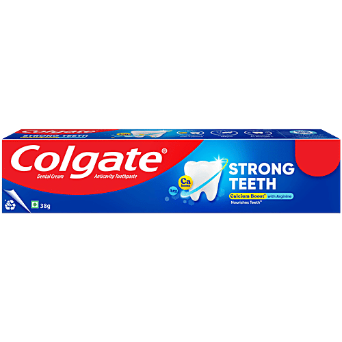 Buy Colgate Toothpaste Strong Teeth Dental Cream Anti Cavity 50 Gm ...