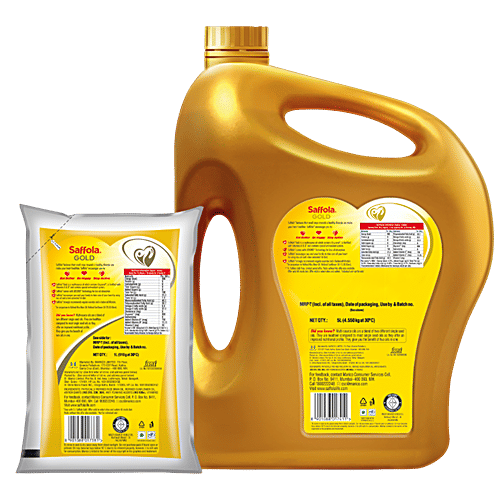 Buy Saffola Refined Cooking oil | Blended Rice Bran & Sunflower oil ...