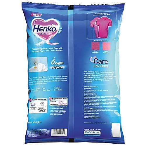 Buy Henko Detergent Powder Stain Care 5 Kg Pouch Online at the Best ...