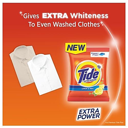 Buy Tide Plus Detergent Washing Powder Extra Power Lemon Mint 4 Kg ...