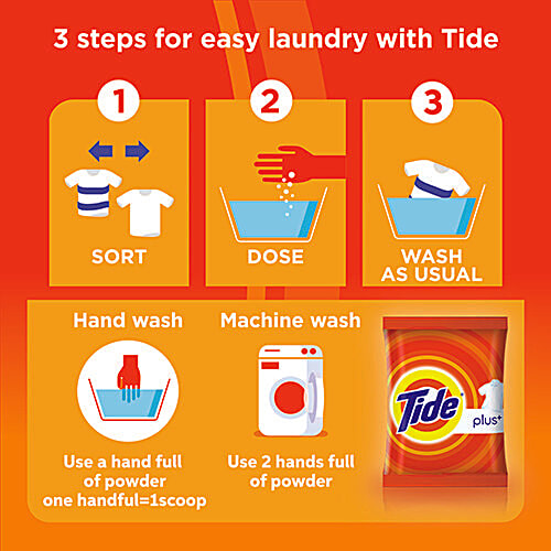 Buy Tide Plus Detergent Washing Powder Extra Power Lemon Mint 4 Kg ...