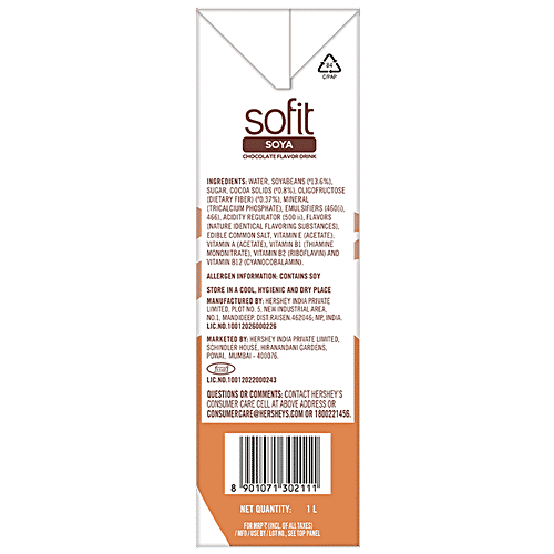 Buy Sofit Soya Milk - Chocolate 1 L Tetra Online at Best Price. of Rs ...