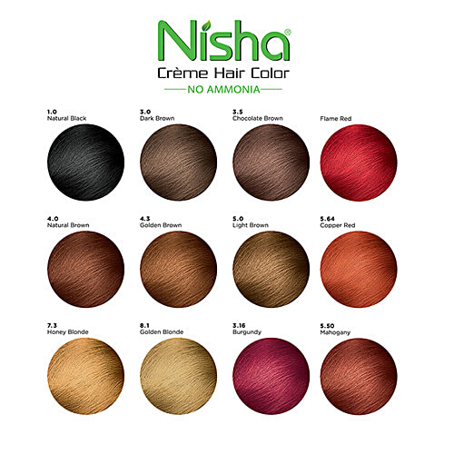 Buy Nisha Creme Hair Colour - Natural Brown 4.0 Online at Best Price of ...