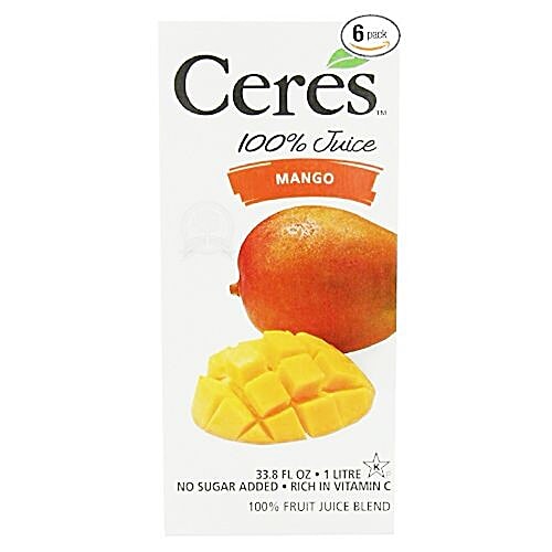 Buy Ceres 100% Juice - Mango Online at Best Price of Rs 155 - bigbasket