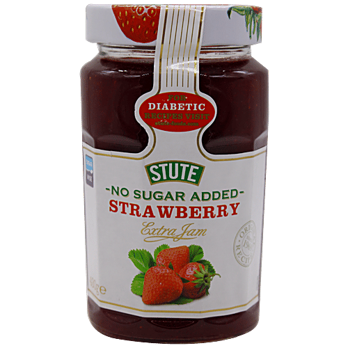 Buy Stute Diabetic Jam Strawberry Extra No Added Sugar 430 Gm Jar ...