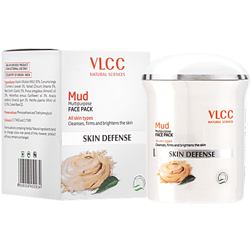Buy VLCC Skin Defense Mud Face Pack Skin Brightening, Rejuvenating ...