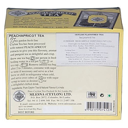 Buy Mlesna Tea Bags Peach Apricot 2 Gm Online At Best Price - bigbasket