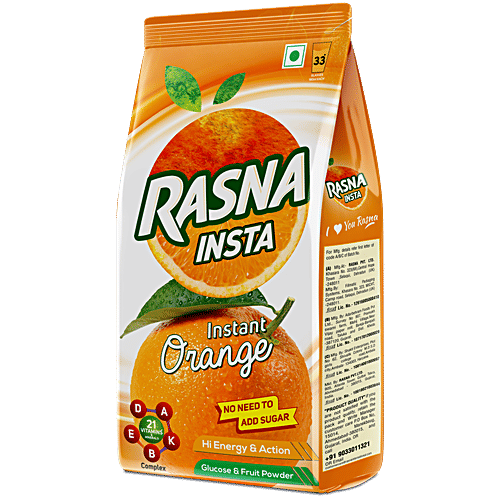 Buy Rasna Fruit Juice Fruit Plus Florida Orange 750 Gm Pouch Online at ...