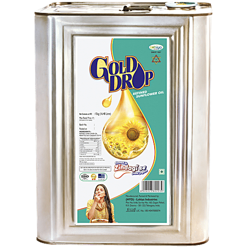 Buy Gold Drop Refined Sunflower Oil 15 Kg Online at the Best Price of ...