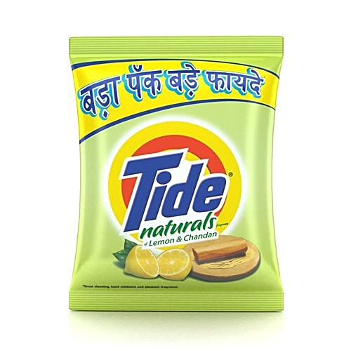 Buy Tide Naturals Washing Detergent Powder Lemon Chandan 800 Gm Pouch ...