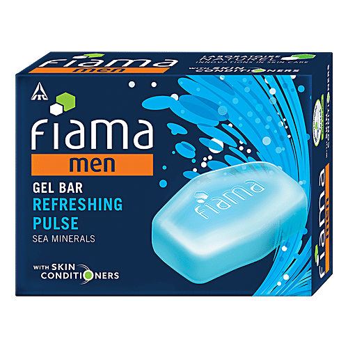 Buy Fiama Gel Bathing Bar Men Refreshing Pulse 125 Gm Online at the ...