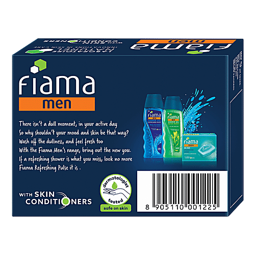 Buy Fiama Gel Bathing Bar Men Refreshing Pulse 125 Gm Online at the ...