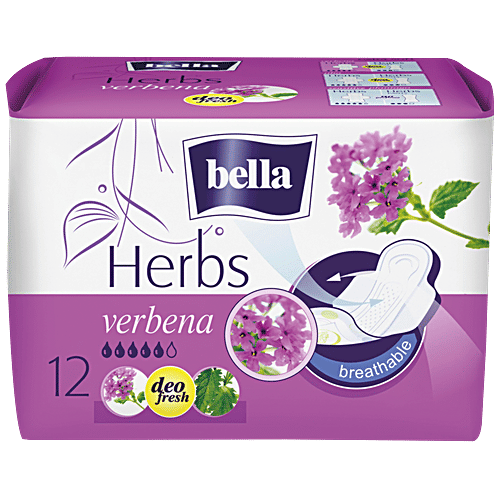 Buy Bella Herbs Sanitary Napkins With Verbena 12 Pcs Online at the Best ...