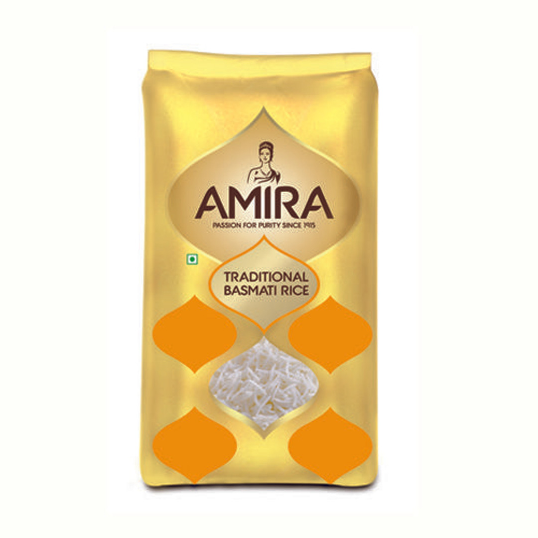 Buy Amira Basmati Rice Traditional 1 Kg Pouch Online at the Best Price ...