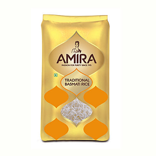 Buy Amira Basmati Rice Traditional 5 Kg Pouch Online at the Best Price ...