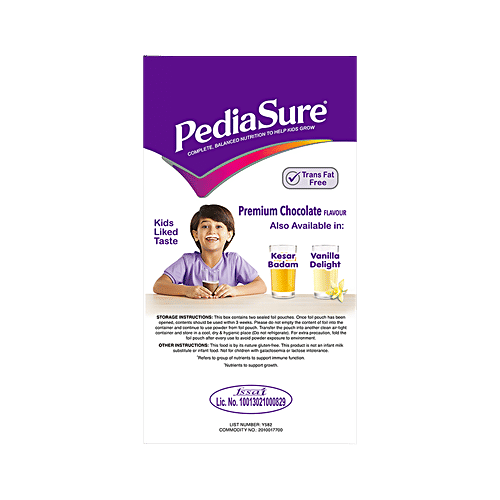 Pediasure Nutritional Powder - Complete & Balanced, Premium Chocolate ...
