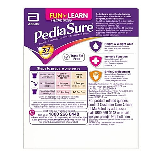 Buy Pediasure Nutritional Powder Complete Balanced Premium Chocolate ...