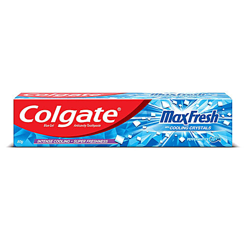 Buy Colgate Toothpaste Maxfresh Blue Peppermint Ice Gel 80 Gm Online At ...