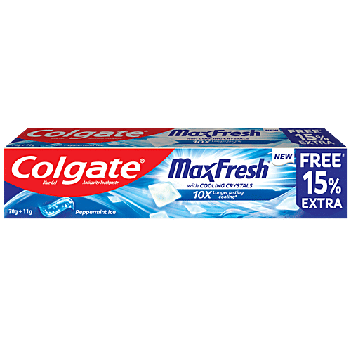 Buy Colgate Toothpaste Maxfresh Blue Peppermint Ice Gel 81 Gm Online At ...