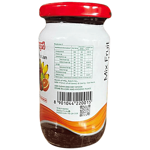 Buy Mapro Jam Mixed Fruit 200 Gm Bottle Online at the Best Price of Rs ...