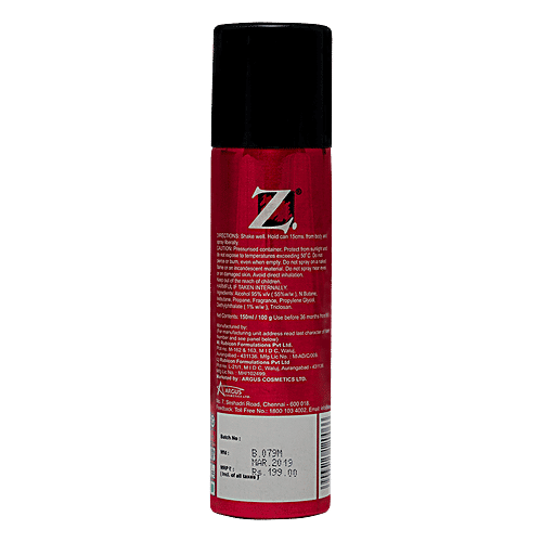 Buy Z Deodorant Body Spray Magnetism For Men 150 Ml Online at the Best ...
