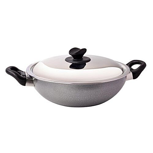 Buy Maple Non Stick - Extra Deep Kadai With Lid Online at Best Price of ...