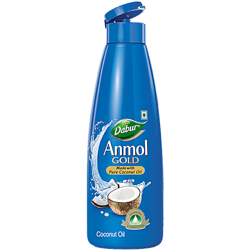 Buy Dabur Anmol Gold Pure Coconut Oil 600 ml Online at Best Price. of ...