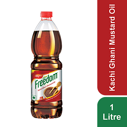 Buy Freedom Kacchi Ghani Mustard Oil Online at Best Price of Rs 158.11 ...