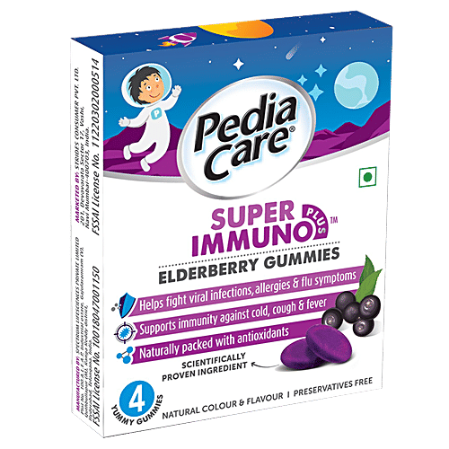 Buy PediaCare Super Immuno Plus Elderberry Gummies - Yummy Immunity ...
