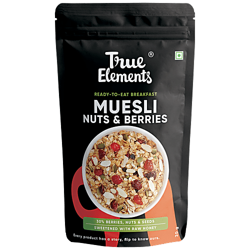 Buy True Elements Nuts & Berries Muesli - Almonds & Cranberries Online ...