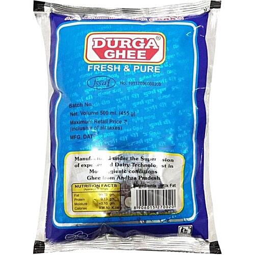 Buy Durga Ghee 500 Ml Pouch Online at the Best Price of Rs 360 - bigbasket