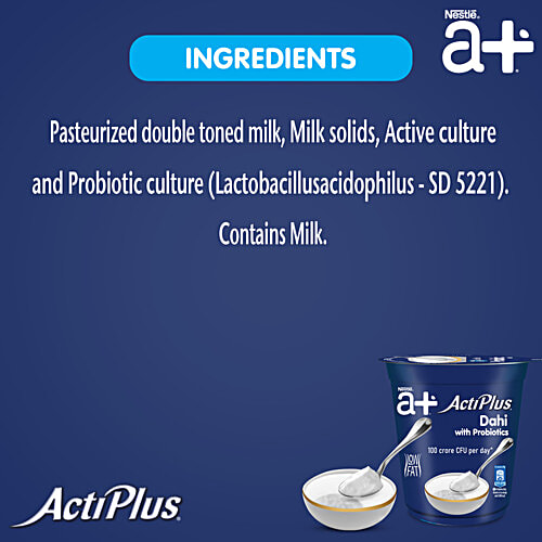 Buy Nestle Probiotic Dahi Acti Plus 400 gm Cup Online At Best Price of ...
