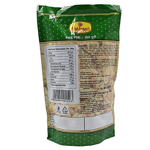 Buy Haldirams Namkeen - Bhel Puri 150 gm Pouch Online at Best Price. of Rs 50 - bigbasket
