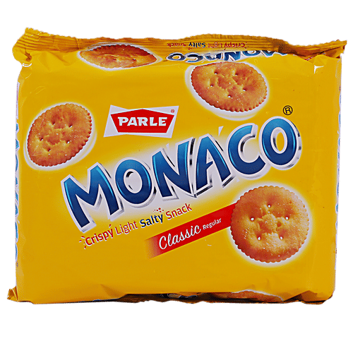 Buy Parle Biscuits Monaco Salted Snack 200 Gm Pouch Online at the Best ...