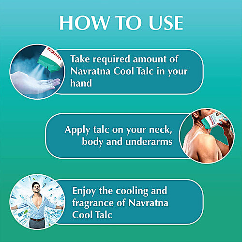 Buy Navratna Talc Powder Cool 400 Gm Online At Best Price of Rs 204 ...