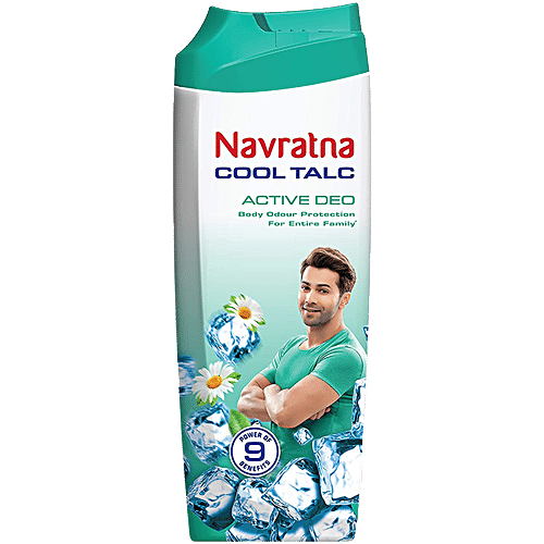 Buy Navratna Talc Powder Cool 400 Gm Online At Best Price of Rs 220 ...