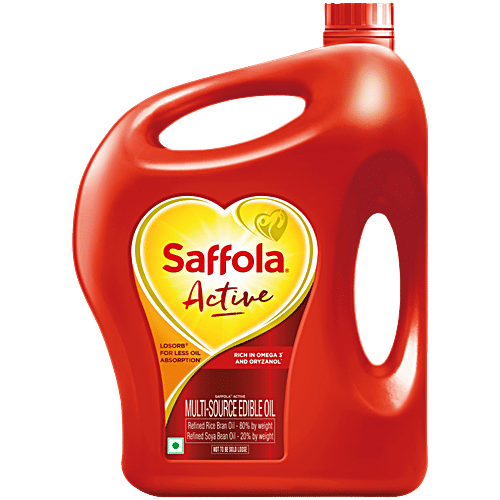 Buy Saffola Active Edible Oil 5 Ltr Jar Online At Best Price of Rs 817. ...
